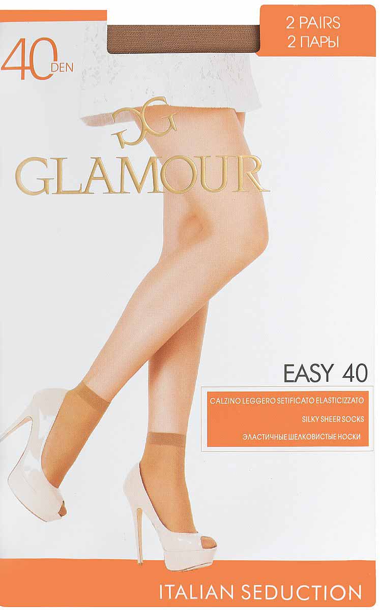 Носки женские Glamour носки 'Easy' 40 den, Miele бежевые one size