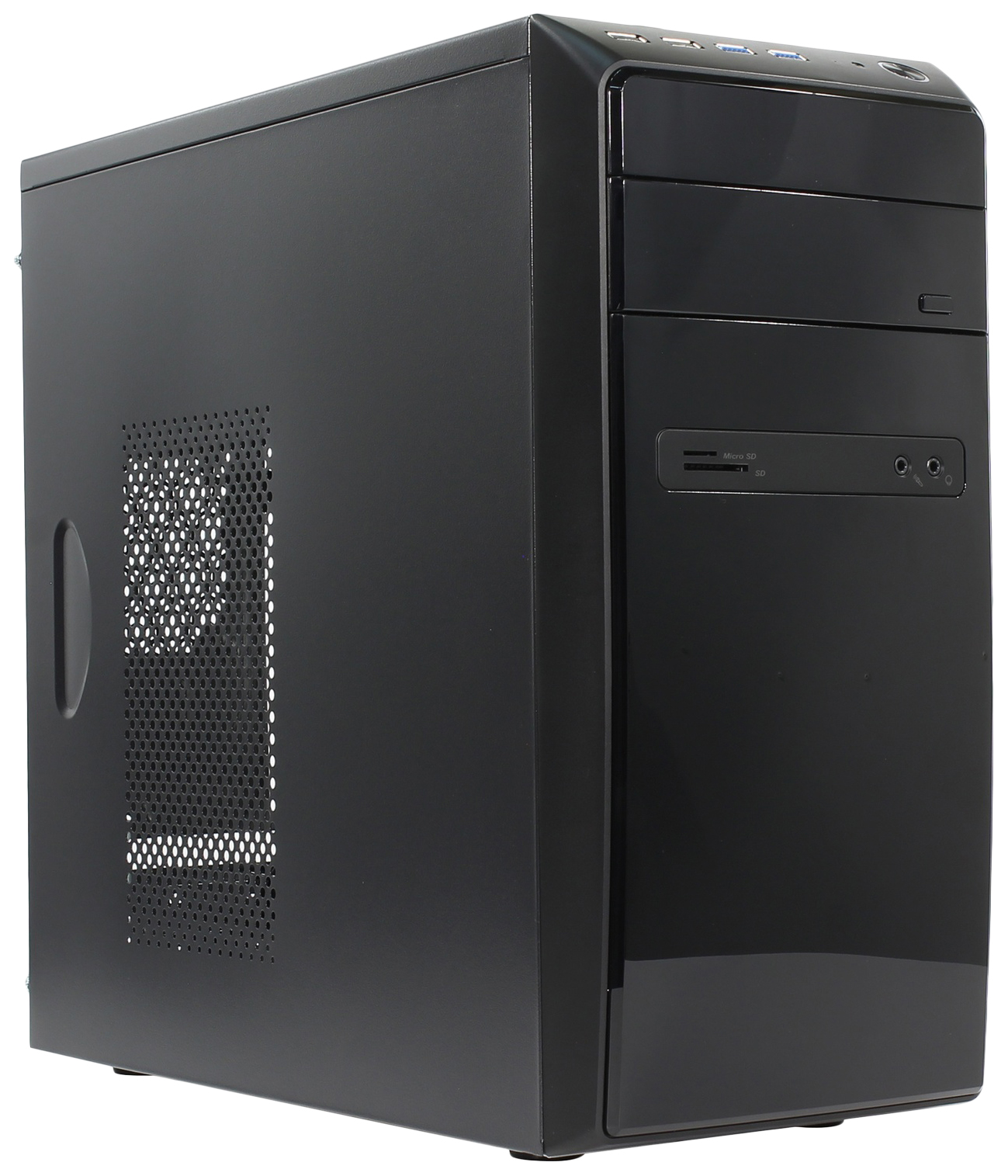 Корпус компьютерный Powerman ES-726BK Black
