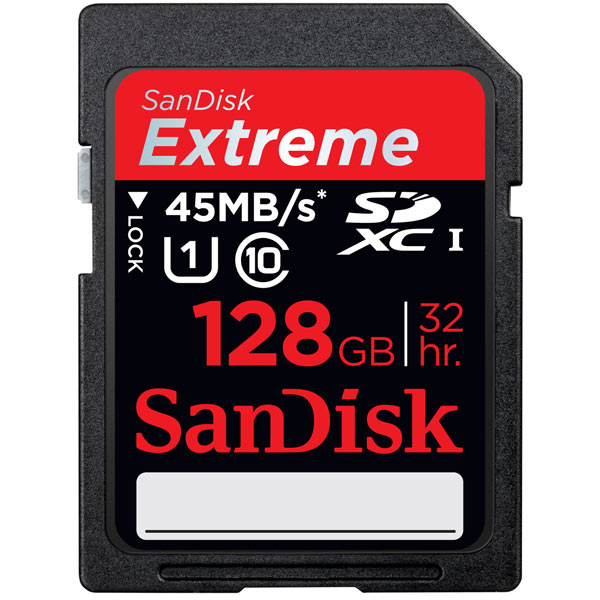 Карта памяти SanDisk SDXC Extreme SDX-128G-X46 128GB