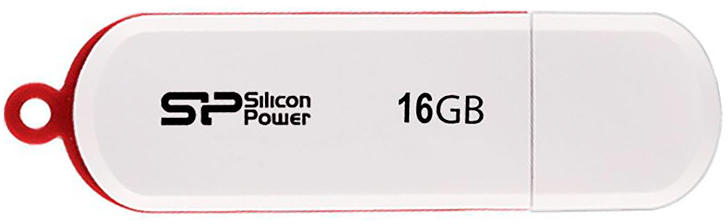 Флешка Silicon Power LuxMini 320 16ГБ White (SP016GBUF2320V1W)