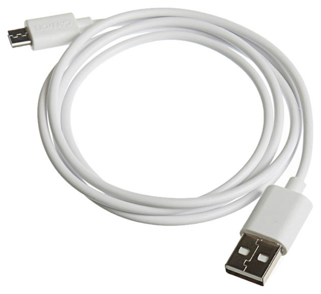 Кабель Canyon microUSB 1м White