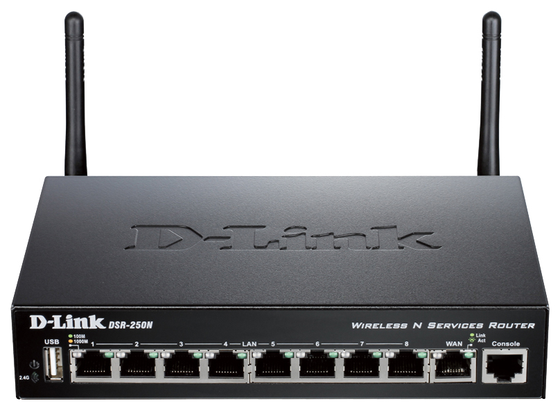 Сетевой экран D-Link DSR-250N Black