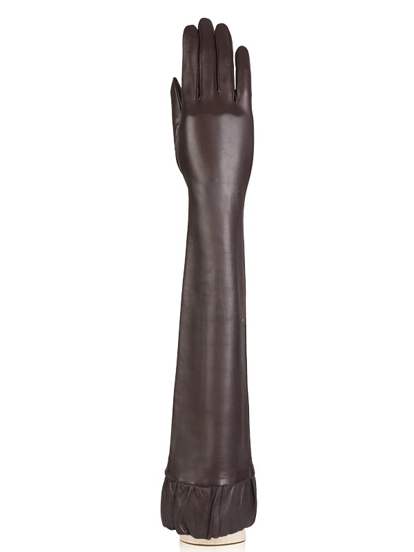 Перчатки женские Eleganzza F-IS8008 коричневые, р. 7