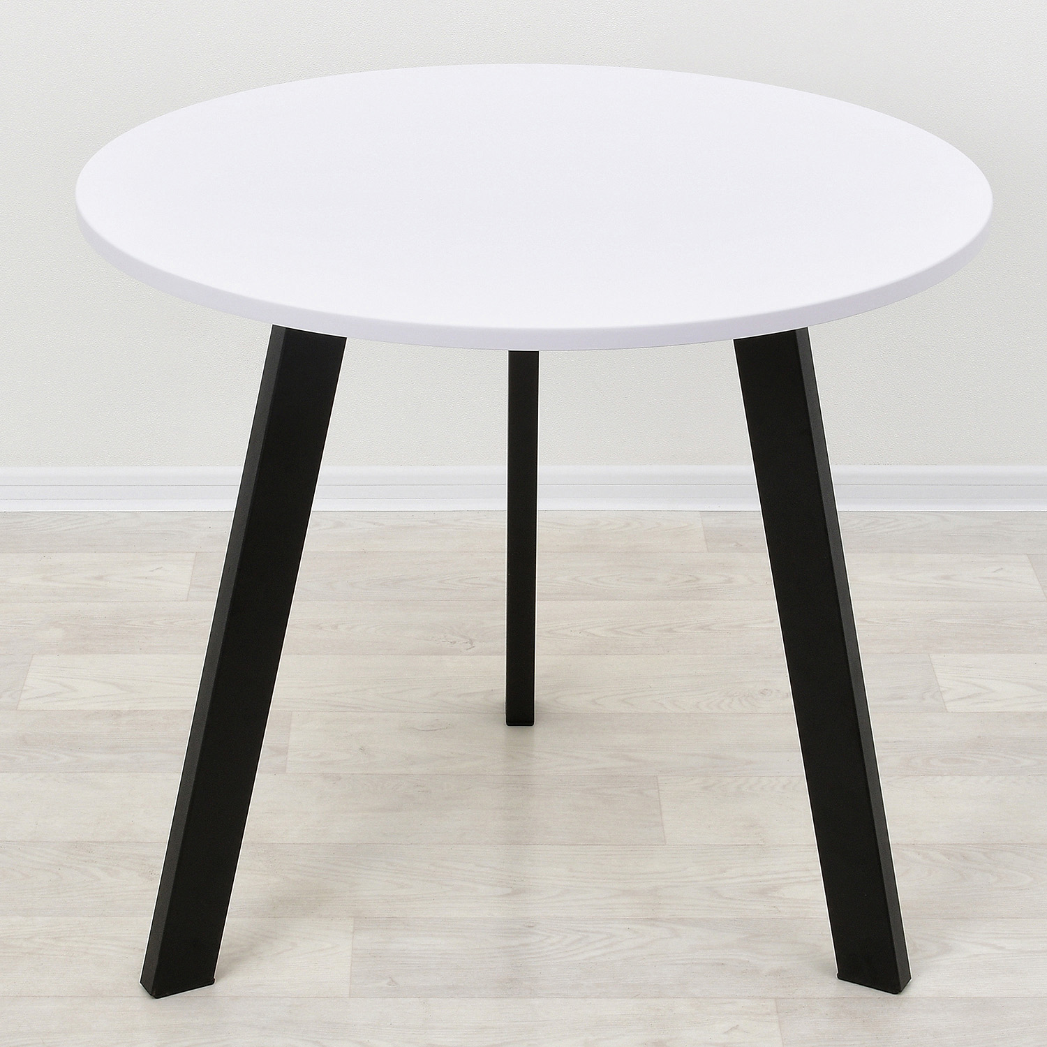 Кухонный стол Mebel Apartment Рондо 18 белый/черный D90