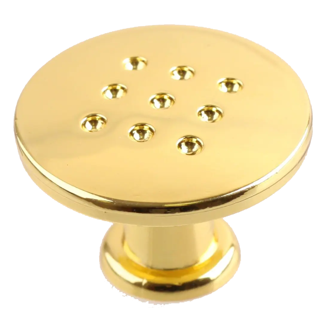 Ручка-кнопка мебельная RC011 цвет глянцевое золото