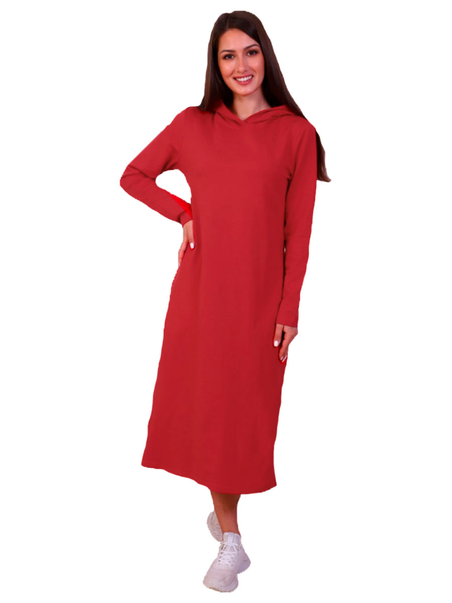 Платье женское Миллена Шарм 49512 красное 46 RU
