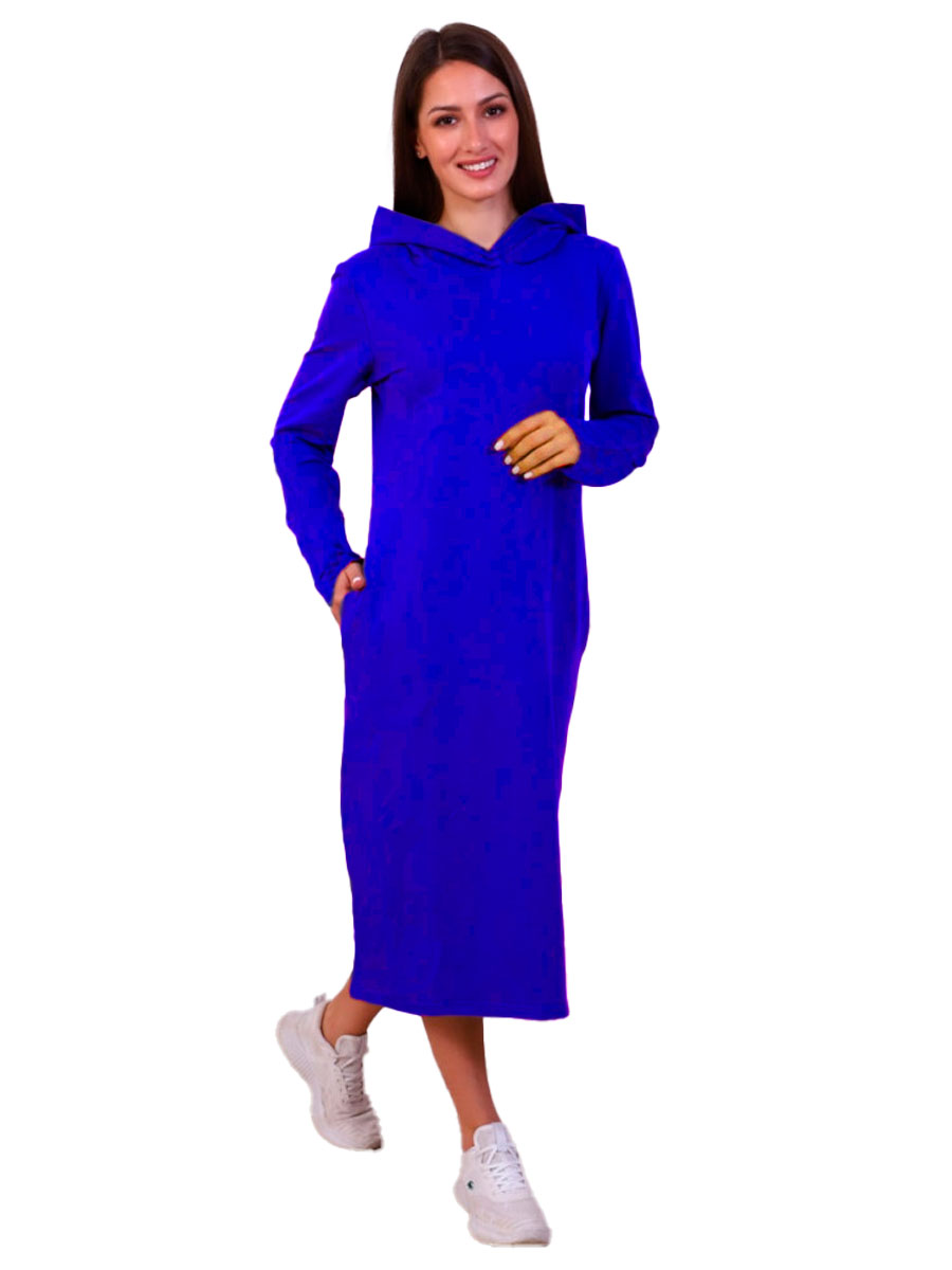 Платье женское Миллена Шарм 49512 синее 44 RU