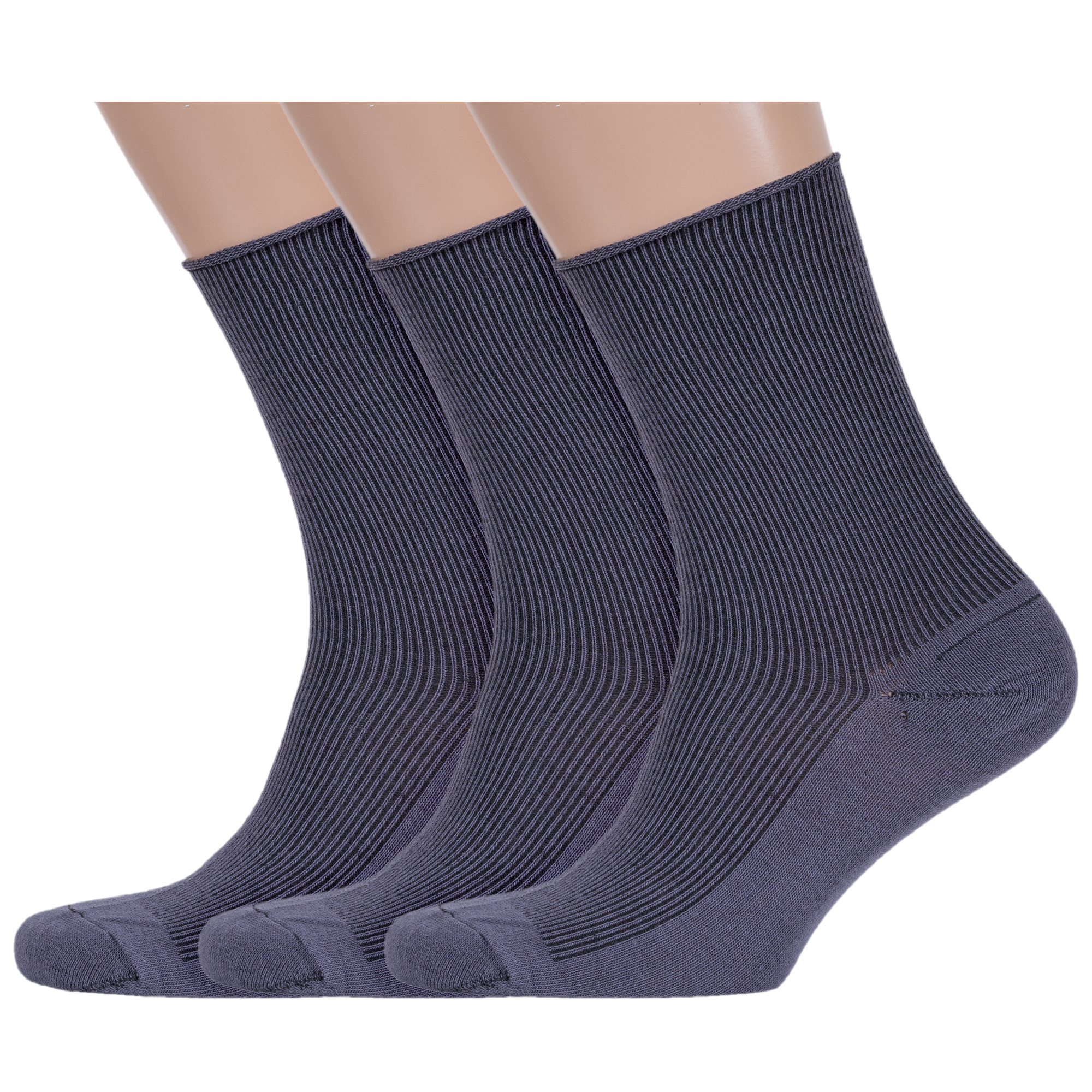 Комплект носков мужских Альтаир 3-С198 серых 25