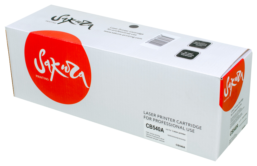 Картридж для лазерного принтера Sakura CB540A, черный