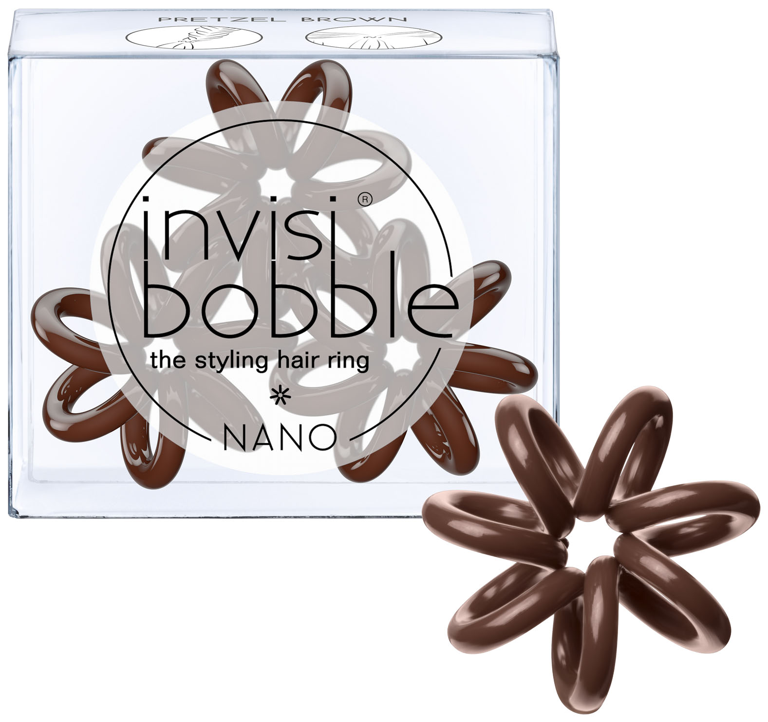 Резинка для волос Invisibobble Nano коричневый