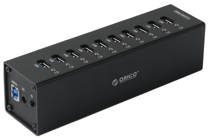 Разветвитель для компьютера Orico A3H10-BK 10-Ports Black