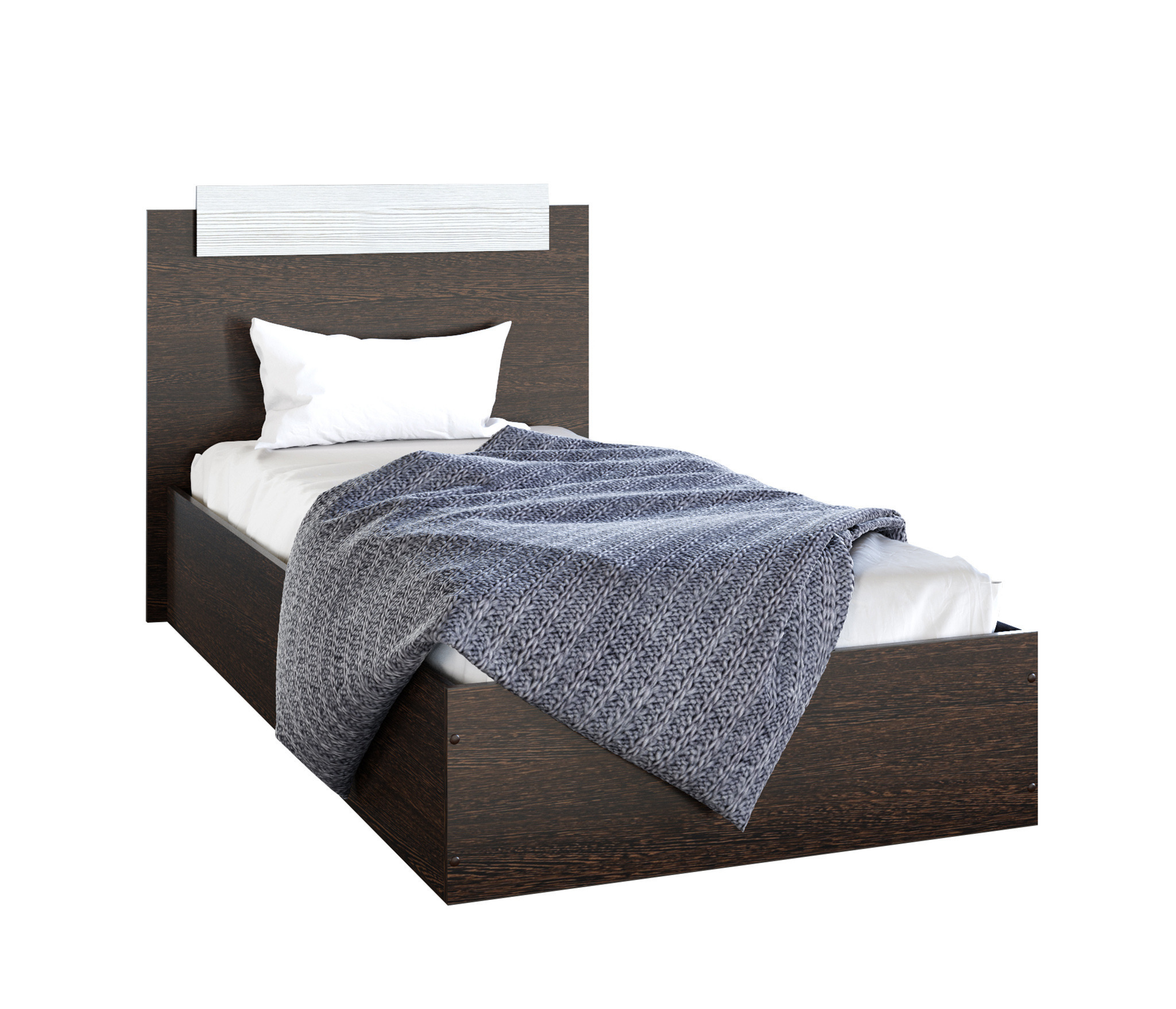 Кровать Столплит ЭКО без матраса 90х200 см Венге-Лоредо