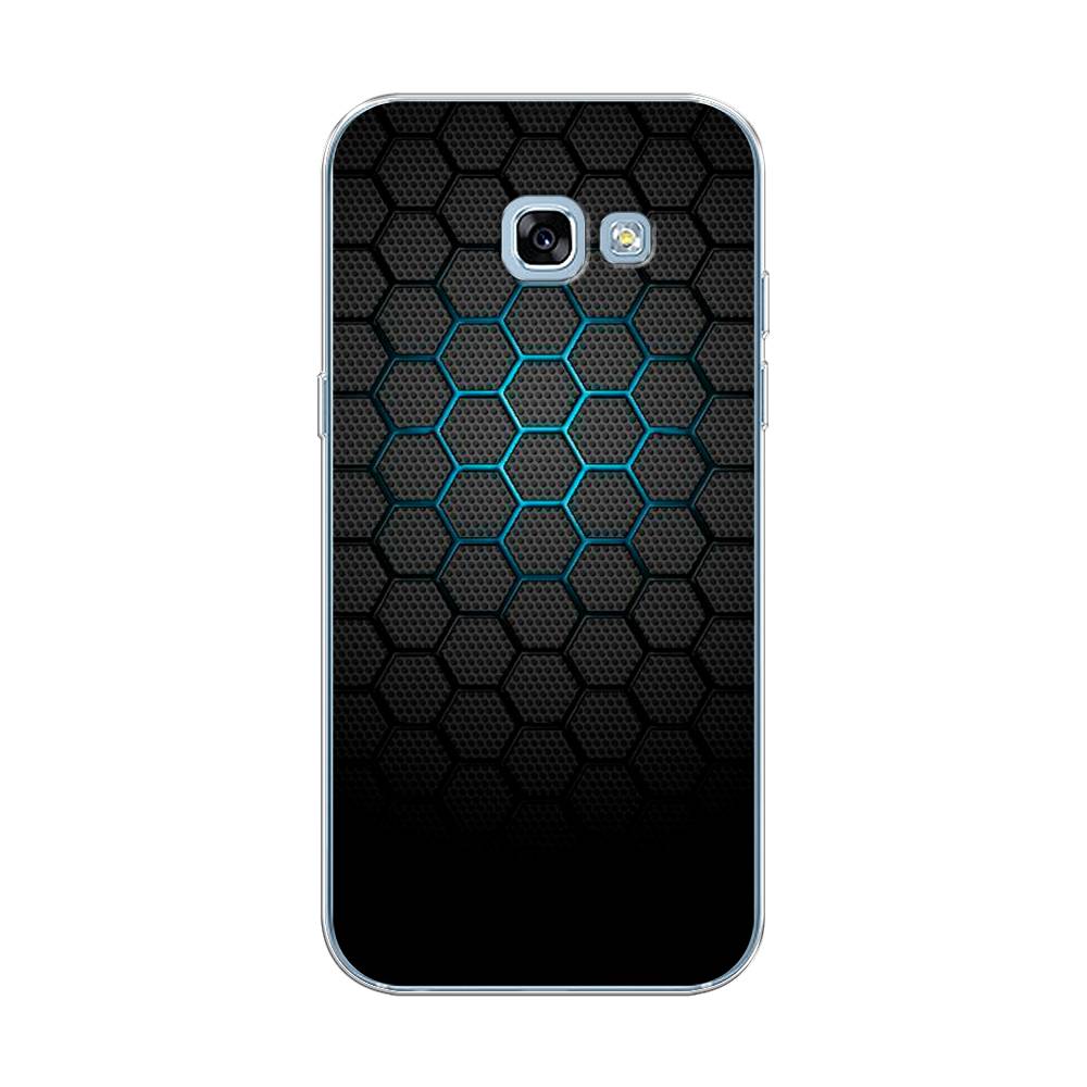 Чехол Awog на Samsung Galaxy A5 2017 / Самсунг A5 2017 "Бирюзовые соты"