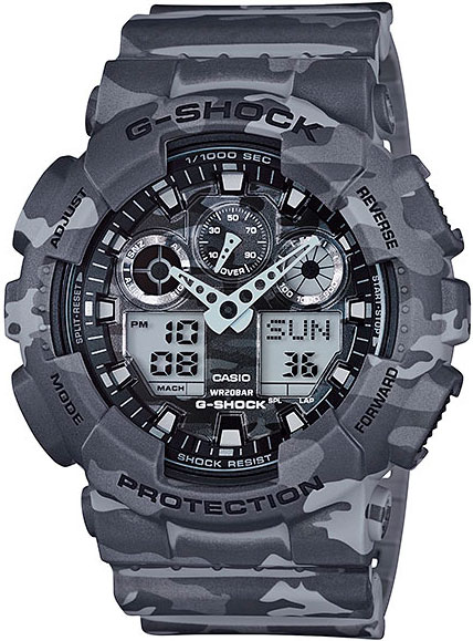 Наручные часы Casio G-Shock GA-100CM-8A с хронографом
