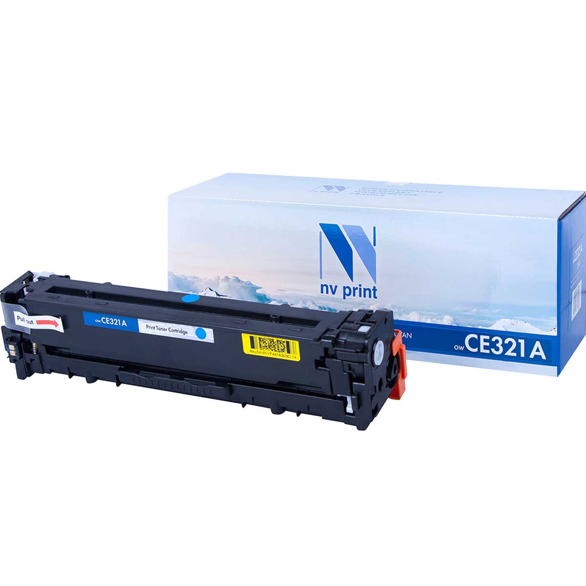 Картридж для лазерного принтера NV Print CE321AC, голубой