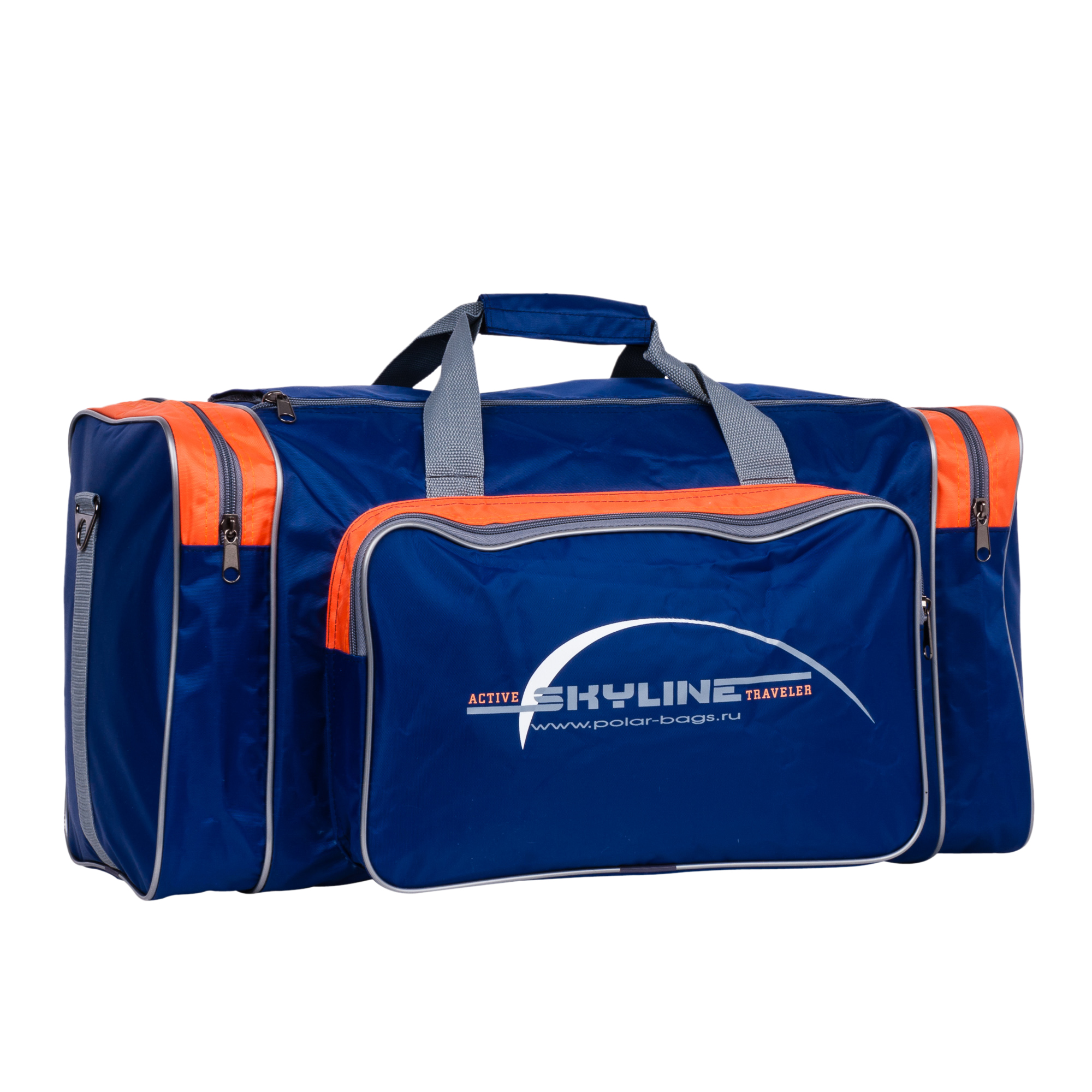 Дорожная сумка Polar 6008/6 оранжевая/синяя 56 x 30 x 30
