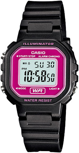 Наручные часы электронные женские Casio Collection LA-20WH-4A