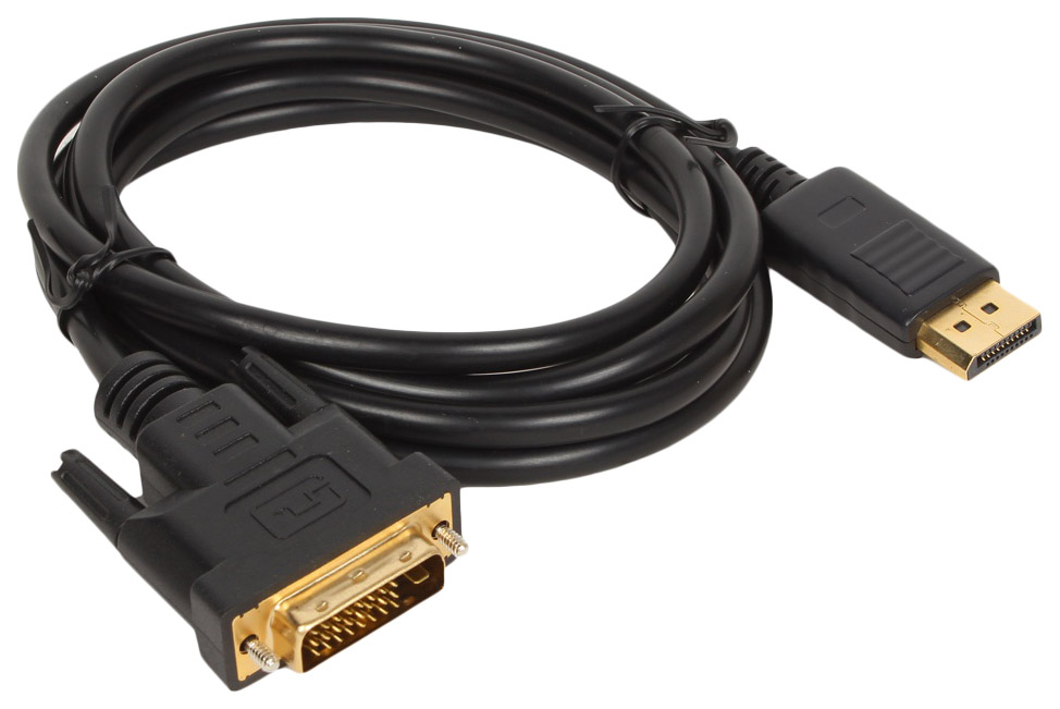 Кабель VCOM DisplayPort-DVI, M-M 1,8м Black (TA668-1.8M)