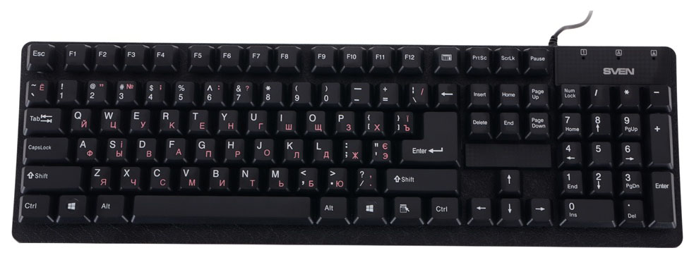 Проводная клавиатура Sven Standard 301 Black (SV-03100301UB)