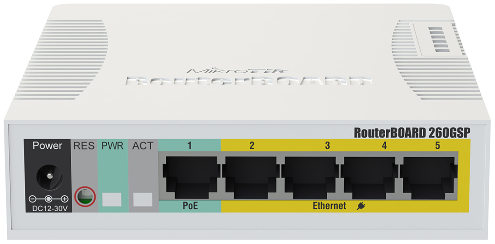 Коммутатор Mikrotik CSS106-1G-4P-1S White