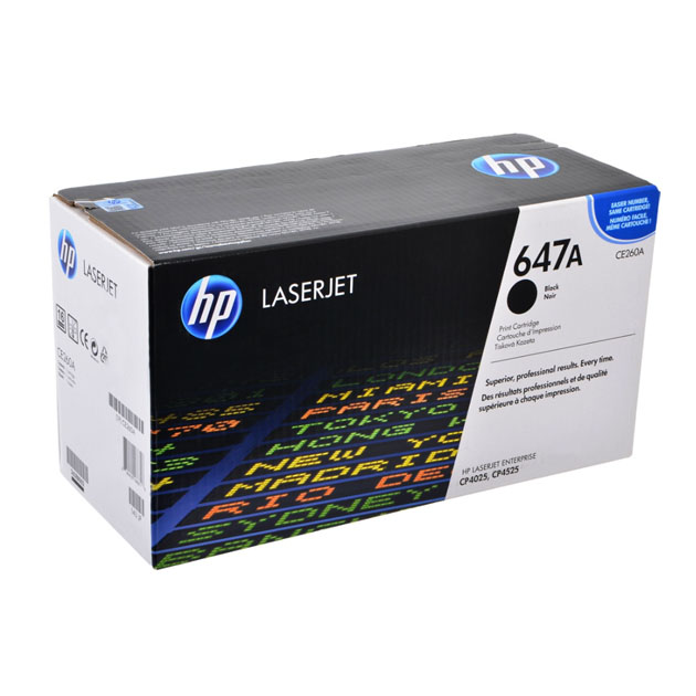 Картридж для лазерного принтера HP 647A (CE260A) черный, оригинал
