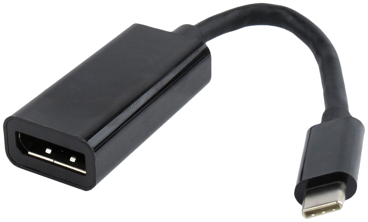 Адаптер Gembird USB Type-C-DisplayPort, M-F 0,15м Black (A-CM-DPF-01)