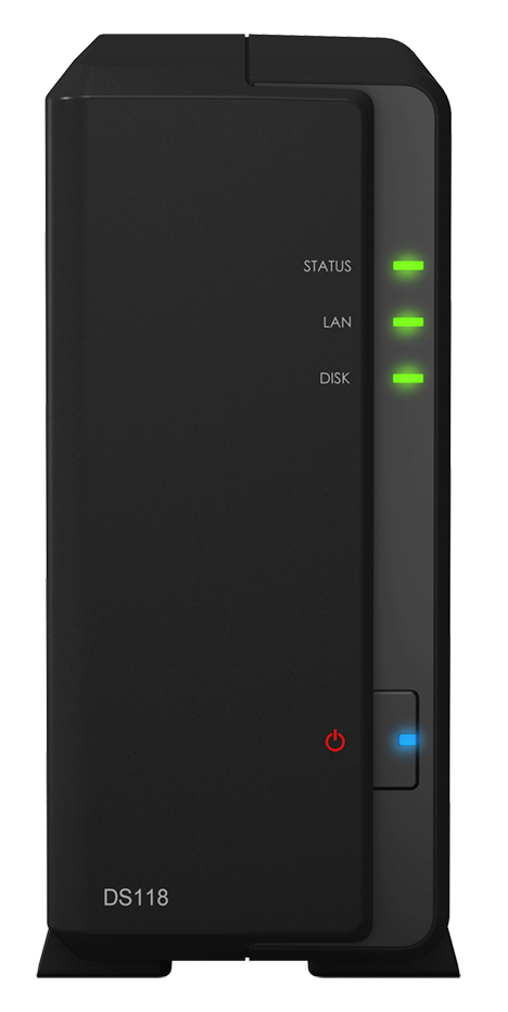 Сетевое хранилище данных Synology Value DS118 Black