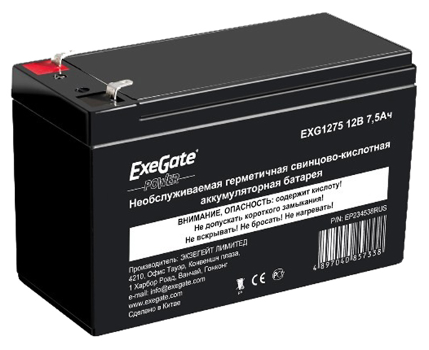 Аккумулятор для ИБП ExeGate EXG1275