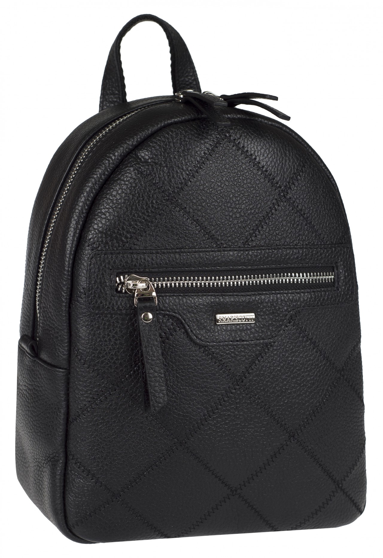 Рюкзак женский Franchesco Mariscotti 1-4613 черный, 20x25x10,5 см