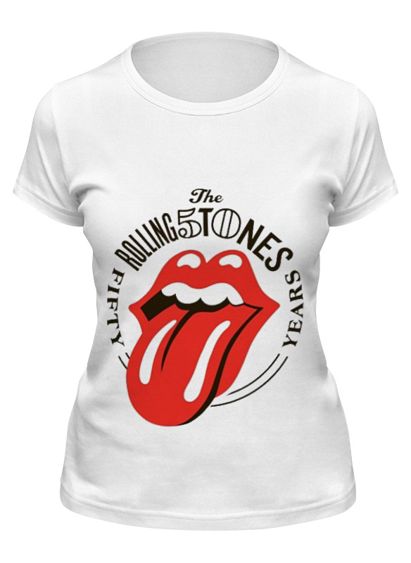 Футболка женская Printio The rolling stones белая L