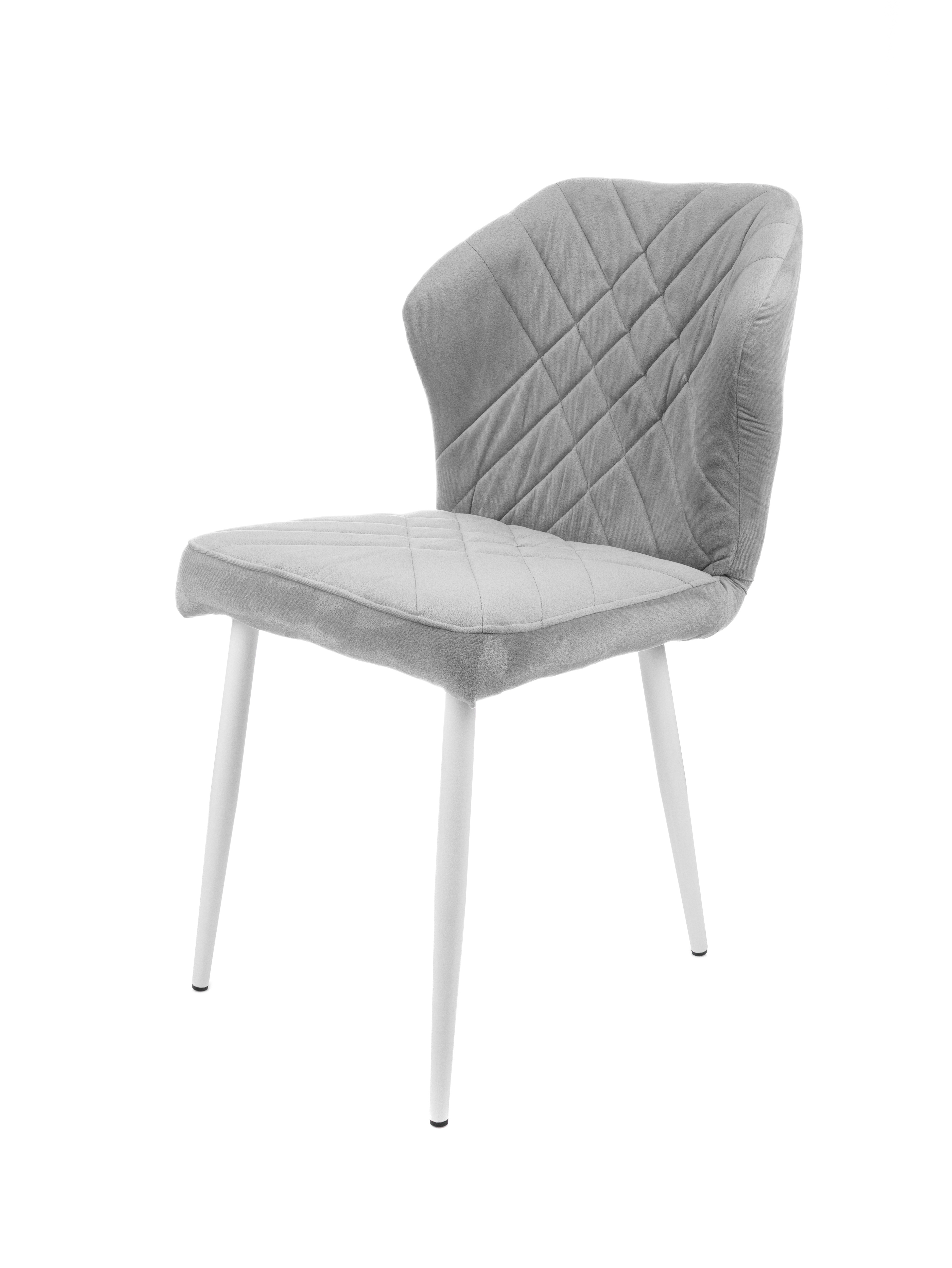 Комплект стульев Нео, 23070801 серый/белый (2 шт)