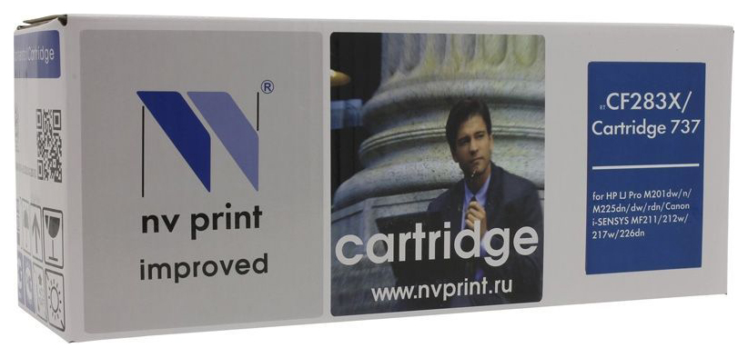 Картридж для лазерного принтера NV Print C737, черный