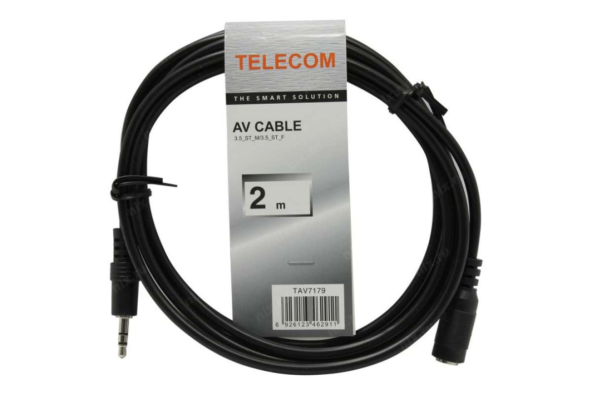 Кабель удлинительный Telecom 3,5 Jack-3,5 Jack TAV7179-2M