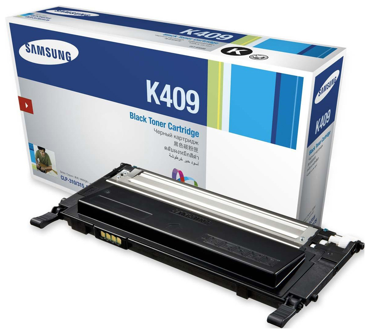 Картридж для лазерного принтера Samsung CLT-K409S, черный, оригинал
