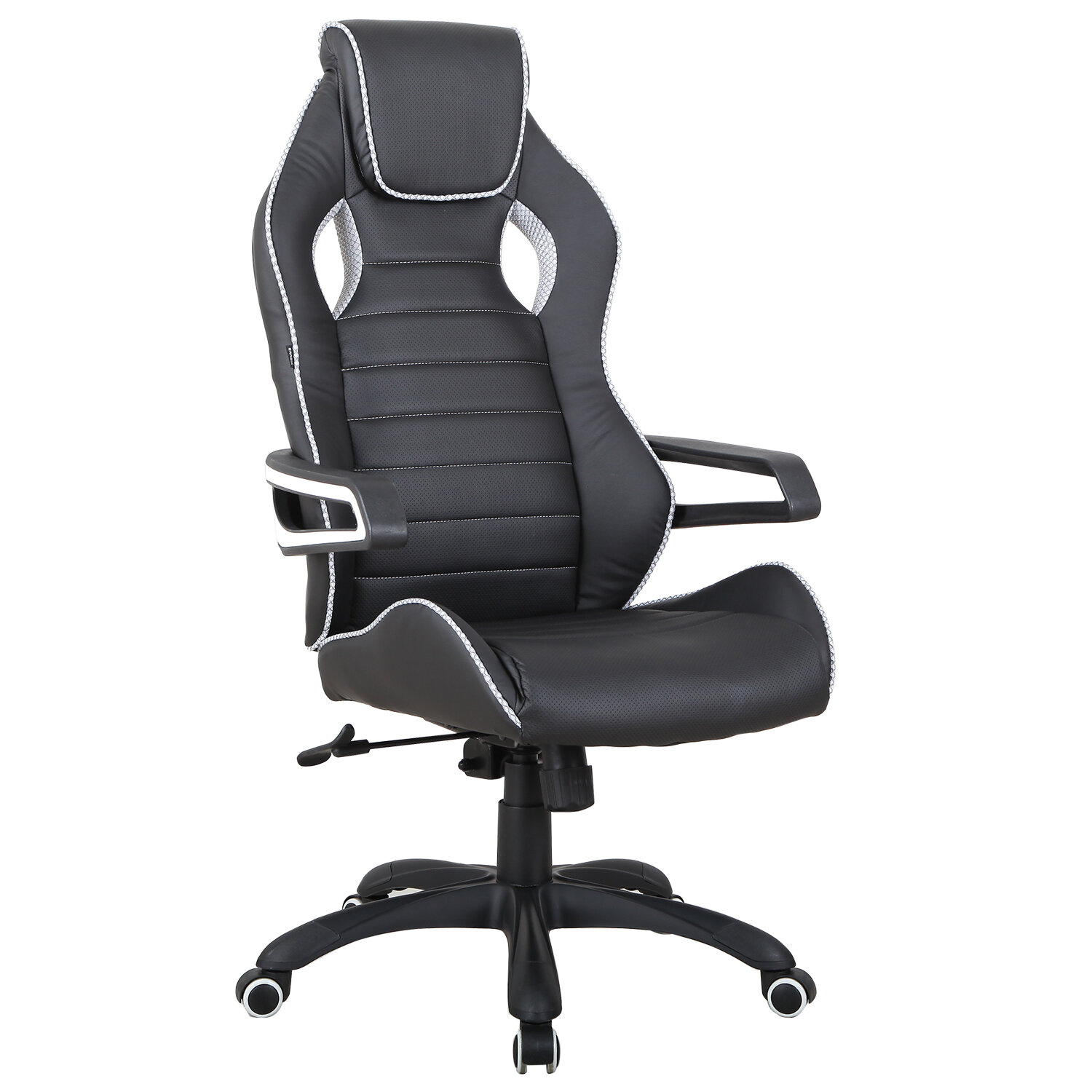 Кресло компьютерное BRABIX Techno Pro GM-003, экокожа, черное/серое, 531814