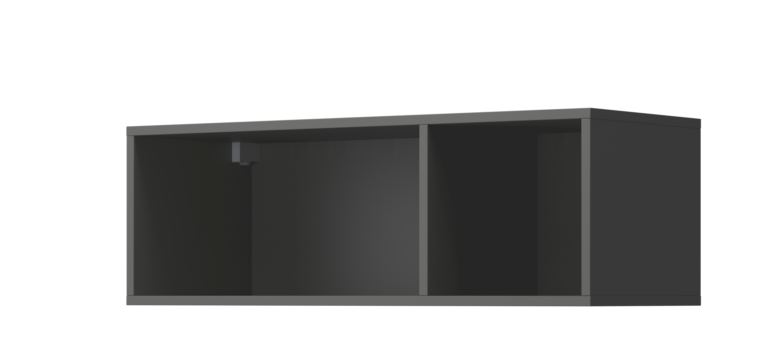 Тумба под телевизор НК-Мебель Plano T-4, Серый графит, 90х30х35