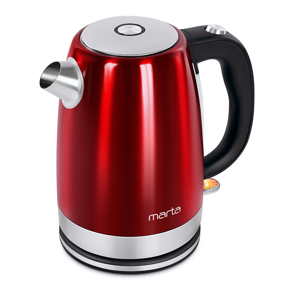 Чайник электрический MARTA MT-4560 1.7 л Silver, Red