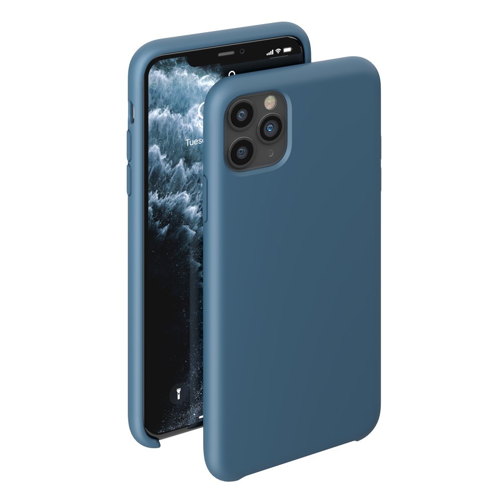 Чехол Deppa Liquid Silicone Case для Apple iPhone 11 Pro Max (Blue)