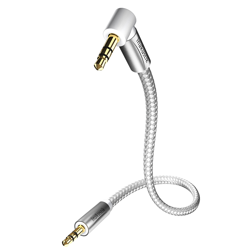 Кабель межблочный In-Akustik Premium MP3 Audio Cable 90° 3,5 Phone plug 1,5m