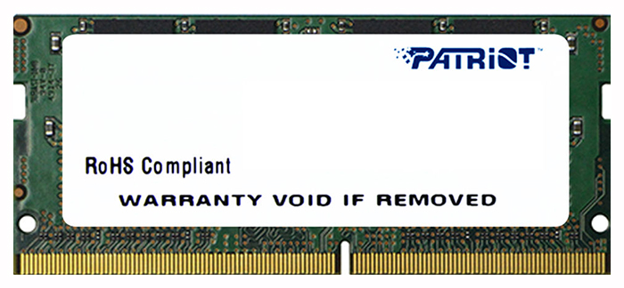 Оперативная память Patriot 4Gb DDR4 2400MHz SO-DIMM (PSD44G240082S)