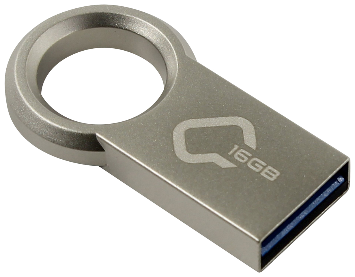 Флешка QUMO Ring 16 ГБ Silver (QM16GUD3-Ring)