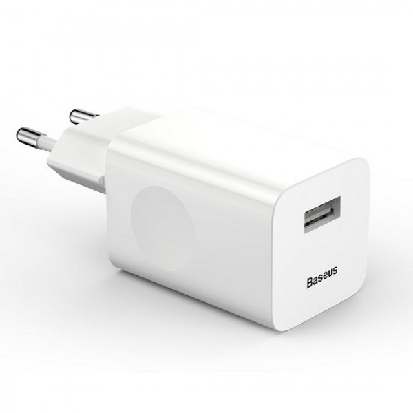 Сетевое зарядное устройство Baseus Quick Charge, 1xUSB, 3 A, (CCALL-BX02) white
