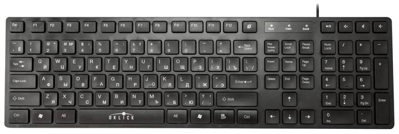 Проводная клавиатура OKLICK 556S Black