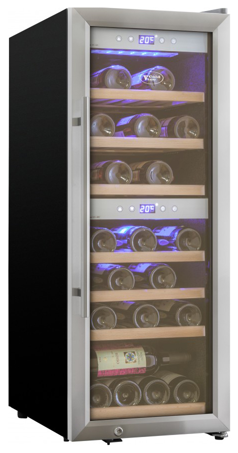 Винный шкаф Cold Vine C38-KSF2 Silver