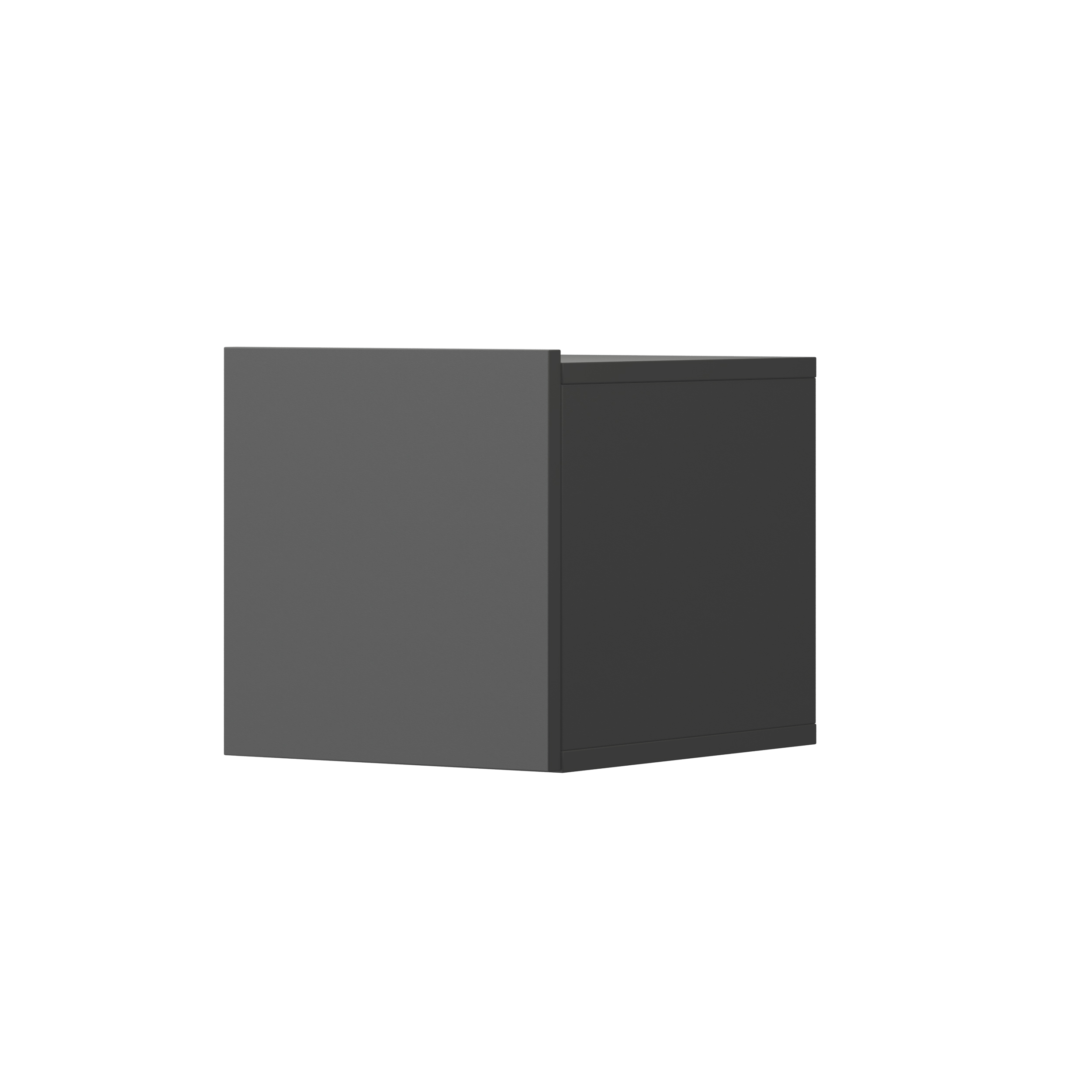 Шкаф навесной НК-Мебель Plano T-7, Серый графит