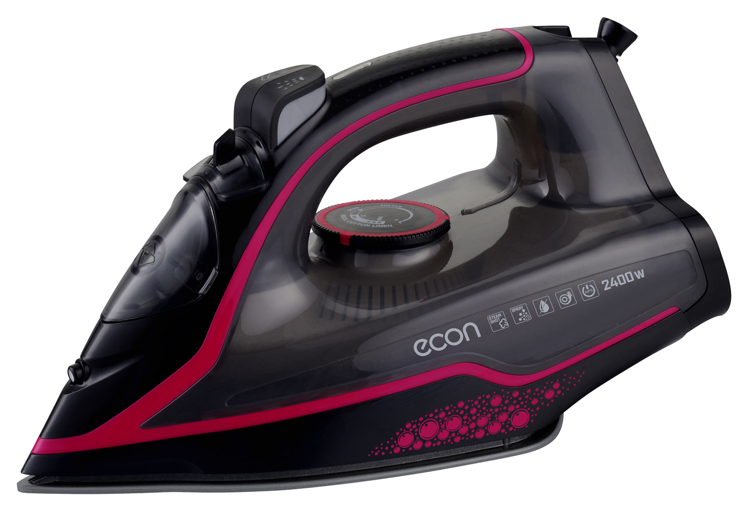 Утюг электрический Econ ECO-BI 2405 черный/розовый