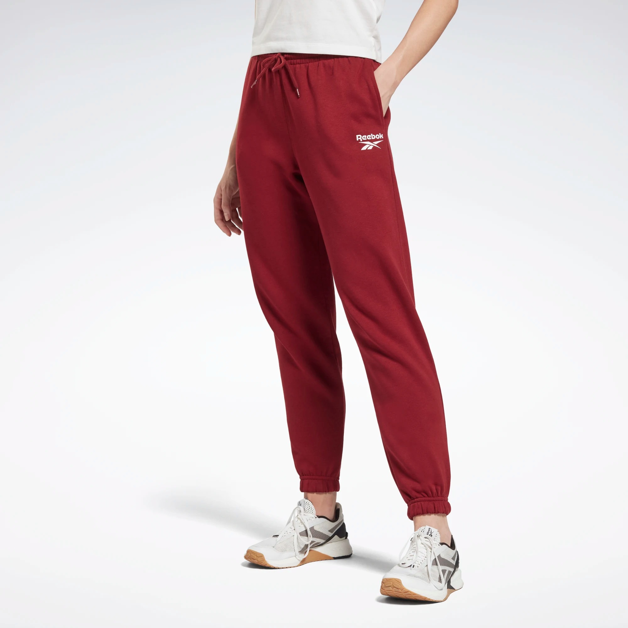 Спортивные брюки женские Reebok Identity Joggers красные S