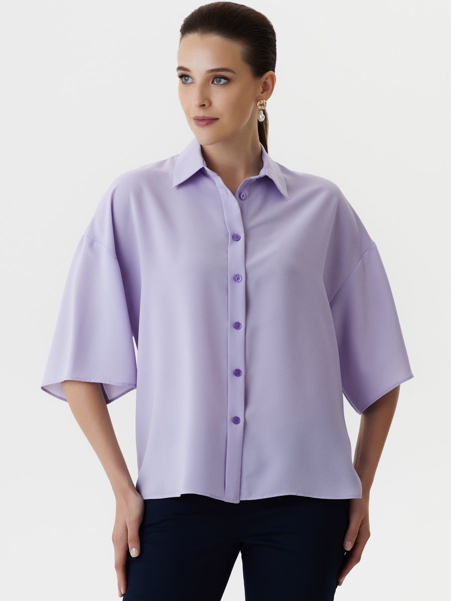 Блуза женская Арт-Деко R-1389 фиолетовая 46 RU