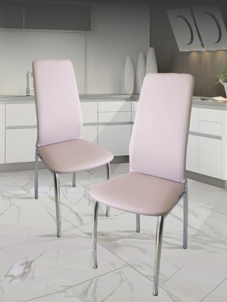 Кухонные стулья мягкие со спинкой Мебель Хром Хром2 шт сиреневый
