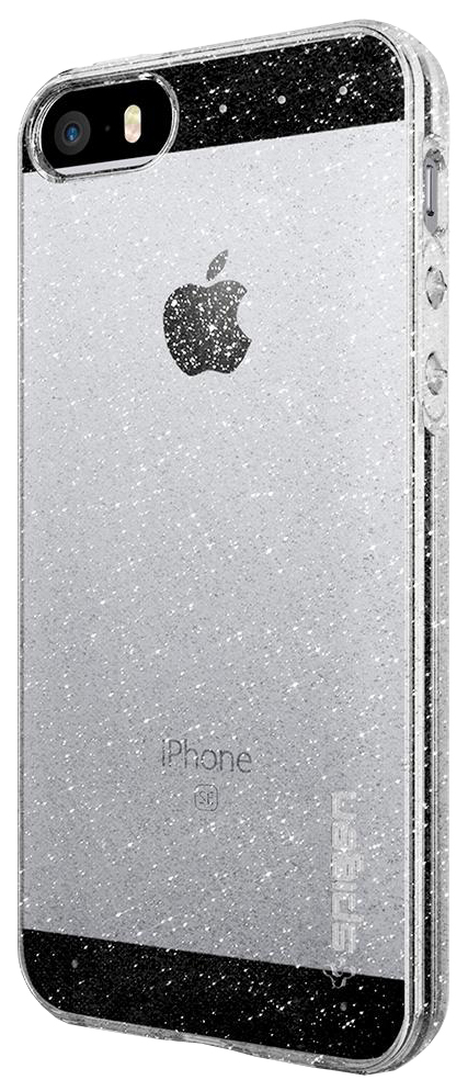 Чехол для Apple Spigen Liquid Air Glitter для iPhone 5/ 5S/ SE прозрачный 041CS21959